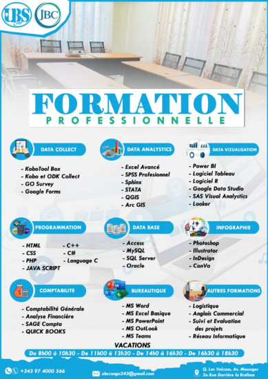 UBS Congo - Formation professionnelle